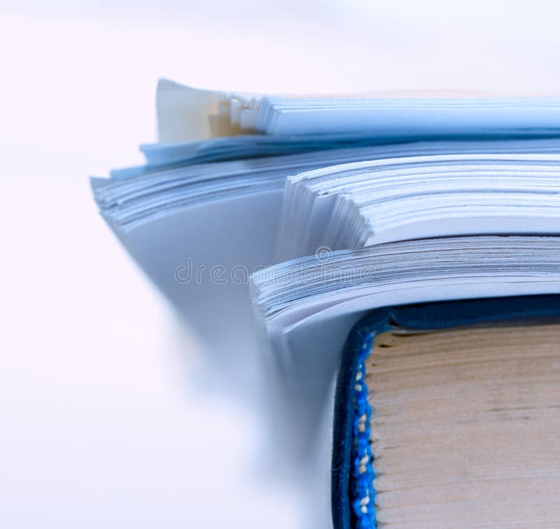 Paper and a book stock image. Image of file, business - 22451425