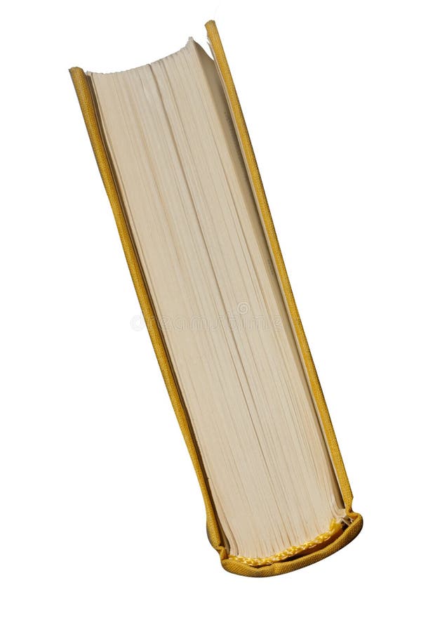 Paper Book Side View is Isolated on a White Background Stock Photo ...