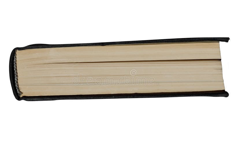 Paper Book Side View is Isolated on a White Background Stock Image ...