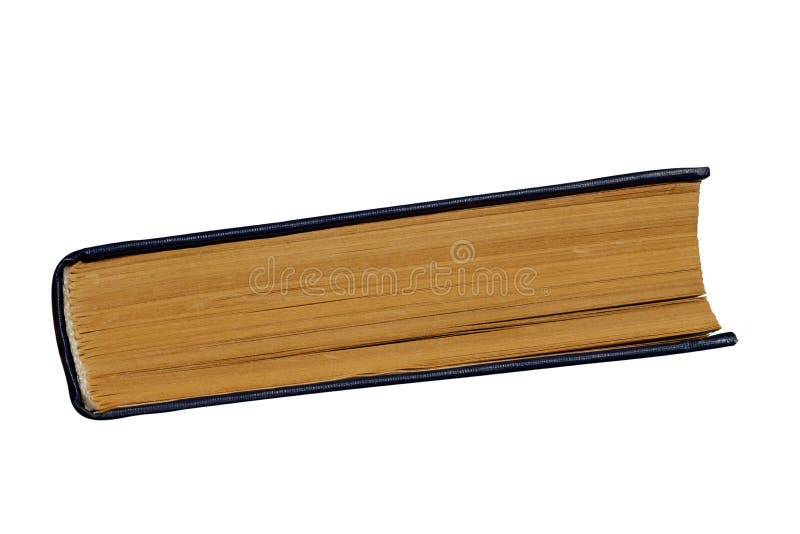 Paper Book Side View is Isolated on a White Background Stock Photo ...