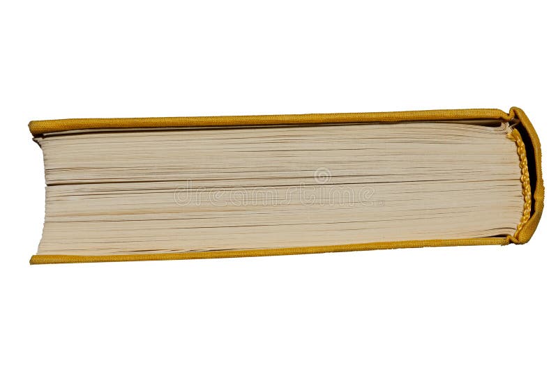 Paper Book Side View is Isolated on a White Background Stock Image ...