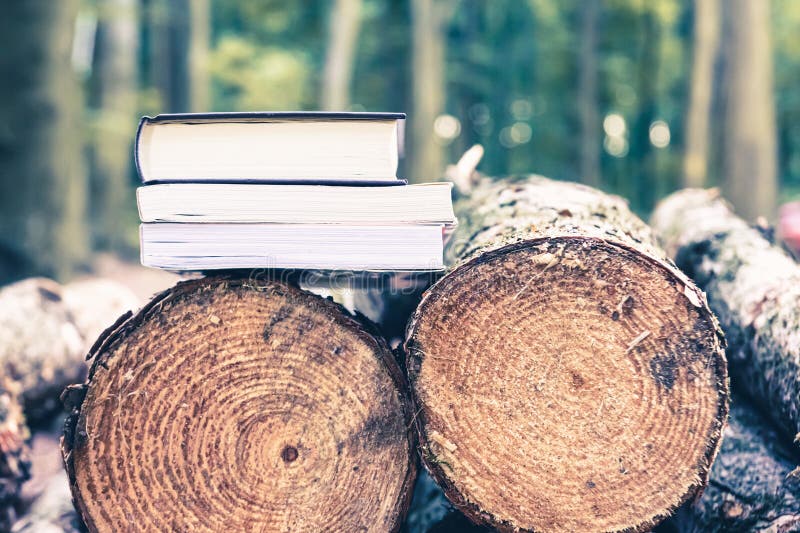 Paper Books on Fallen Trees, the Concept of the Problem of Forest ...