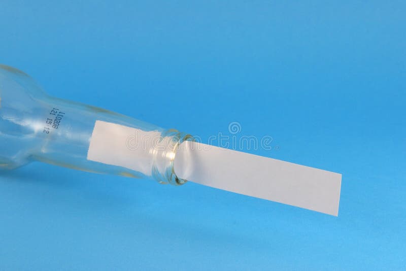 Paper in bottle stock photo. Image of closeup, glass, strip - 5523122