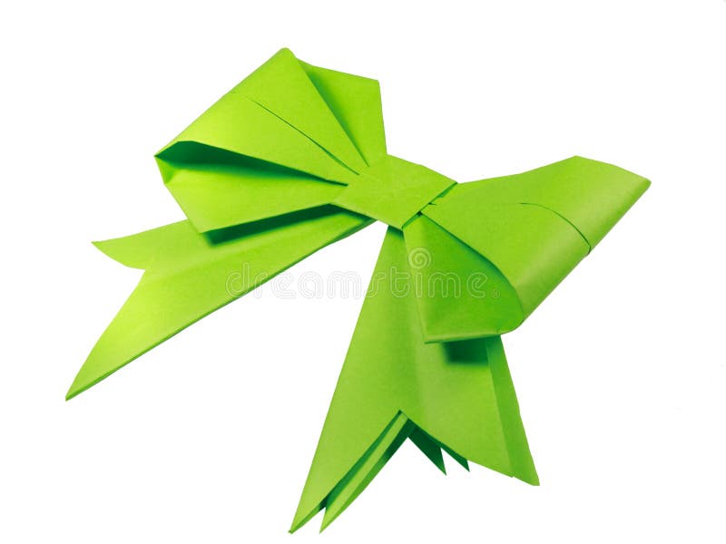 Paper Bow stock image. Image of contours, fiber, holiday - 48323799