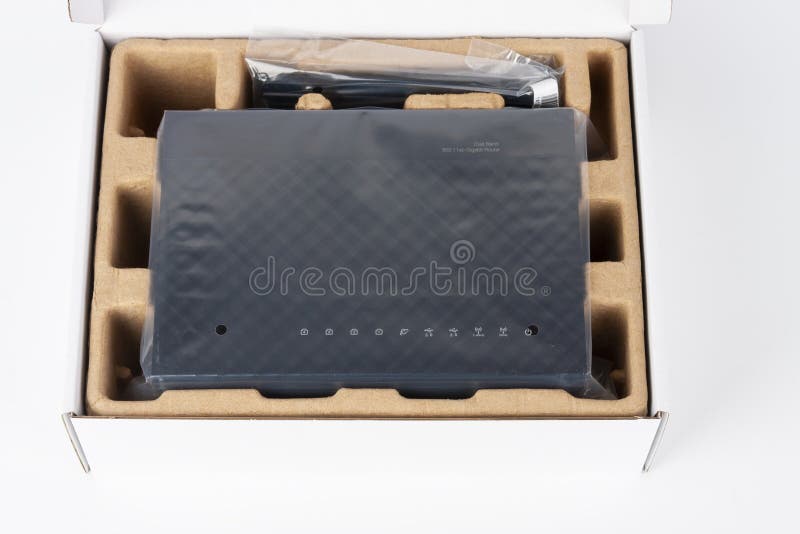 Paper Box, Inside Wifi Router, Wireless Device with Three Antennas ...