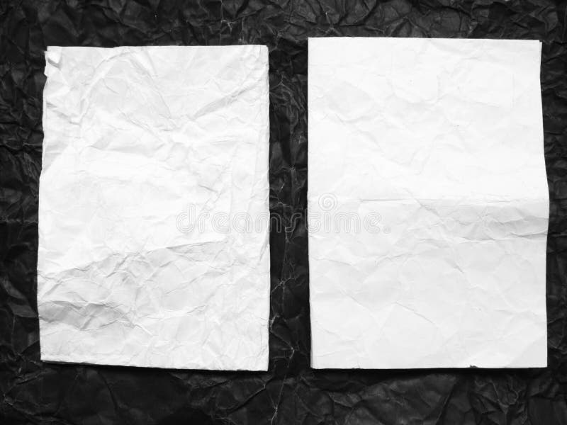 Paper Box on White Crumpled Black Paper Stock Photo - Image of backdrop ...