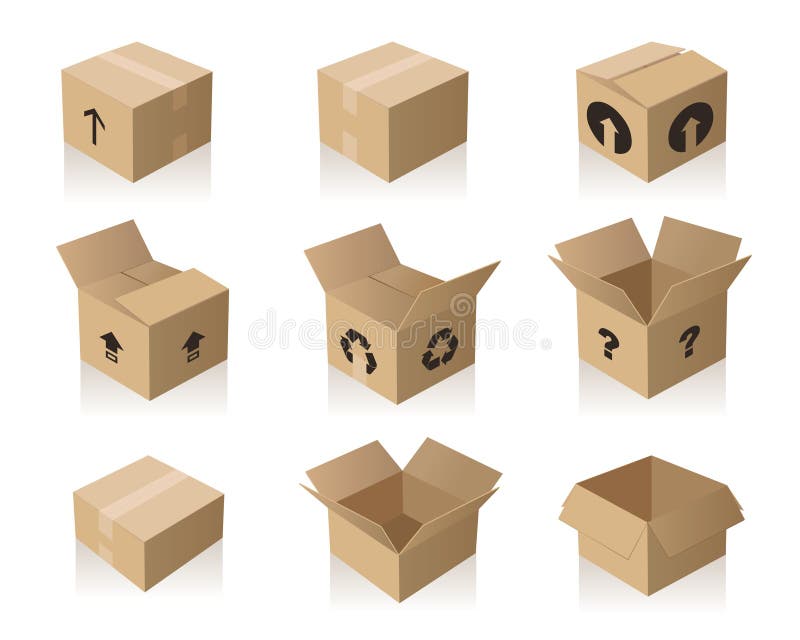 Paper Boxes stock vector. Illustration of paper, boxes - 13095317