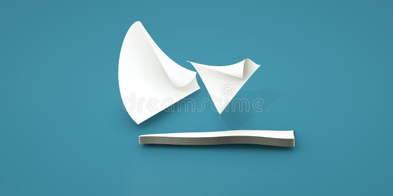 Paper Bundle Illustration 3d Illustration 3d Render Image Stock ...