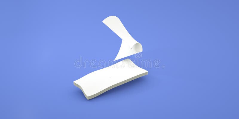 Paper Bundle Illustration 3d Illustration Image Stock Illustration ...