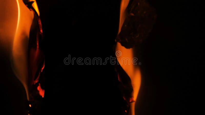 Paper is Burning, and Get Burnt. Paper Burns, Smoke and Turns into ...