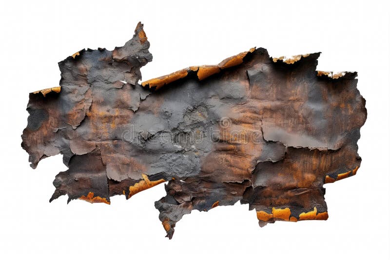 Paper with Burnt Edges, Creating a Frayed and Scorched Effect. Stock ...
