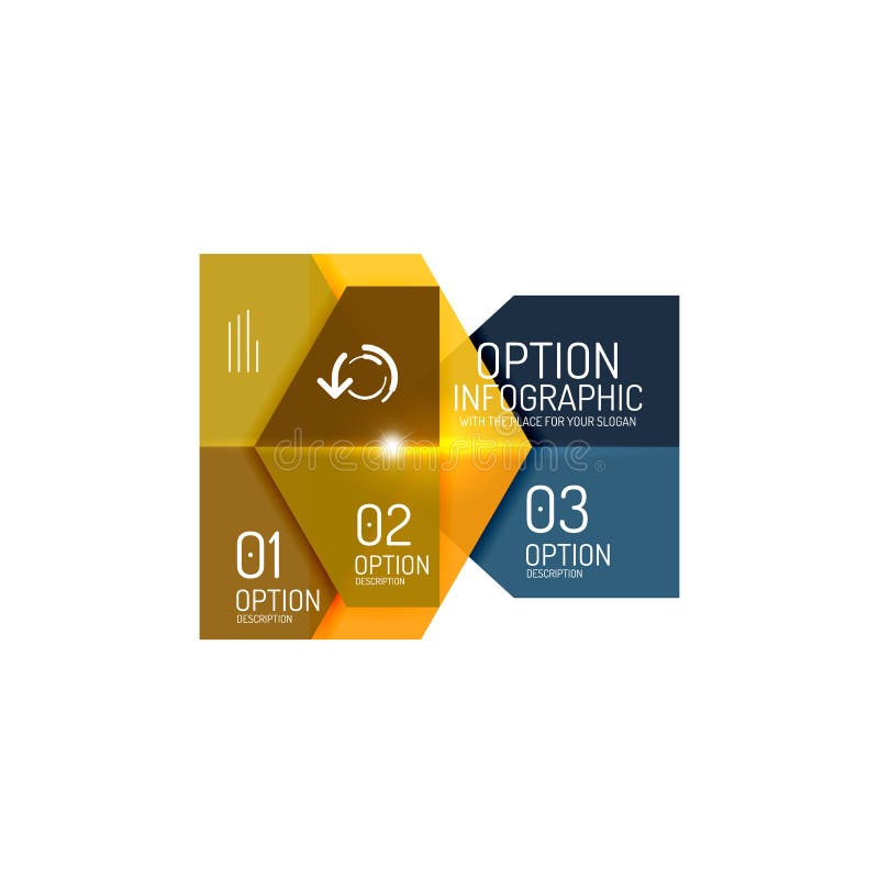 Paper Business Option Button Infographic Templates Stock Vector ...