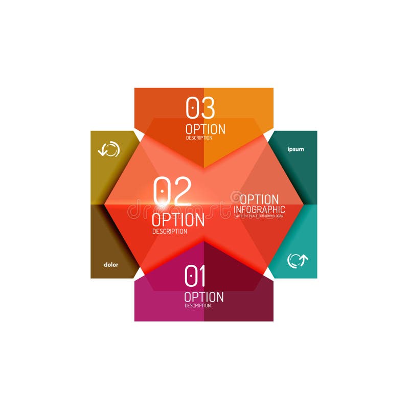 Paper Business Option Button Infographic Templates Stock Vector ...