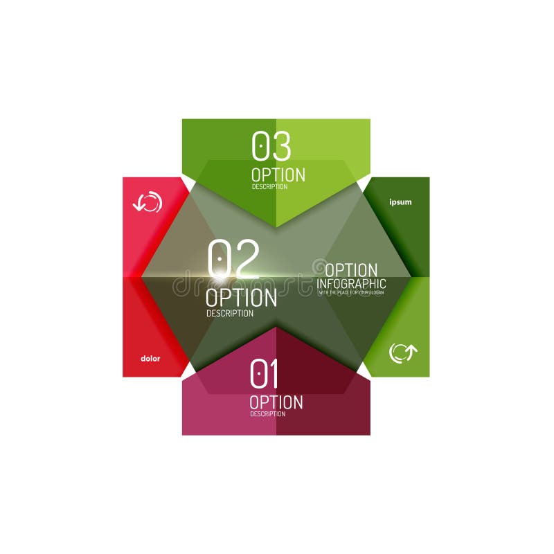 Button Infographic Option Template. Stock Vector - Illustration of ...