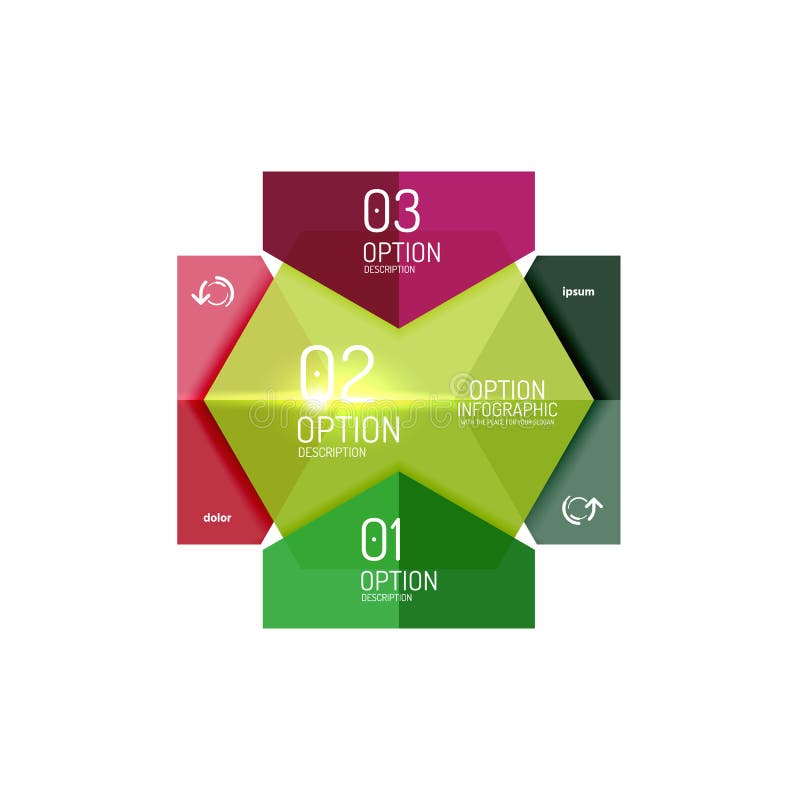 Button Infographic Option Template. Stock Vector - Illustration of ...