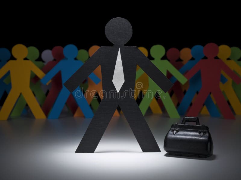 Paper businessman stock image. Image of partnership, figure - 10410043