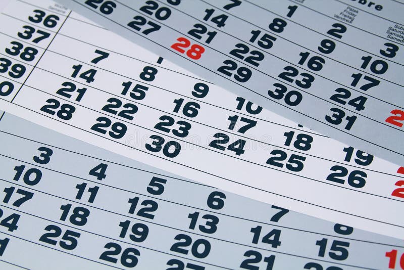 Antique calendar 2 stock photo. Image of closeup, august - 3774964