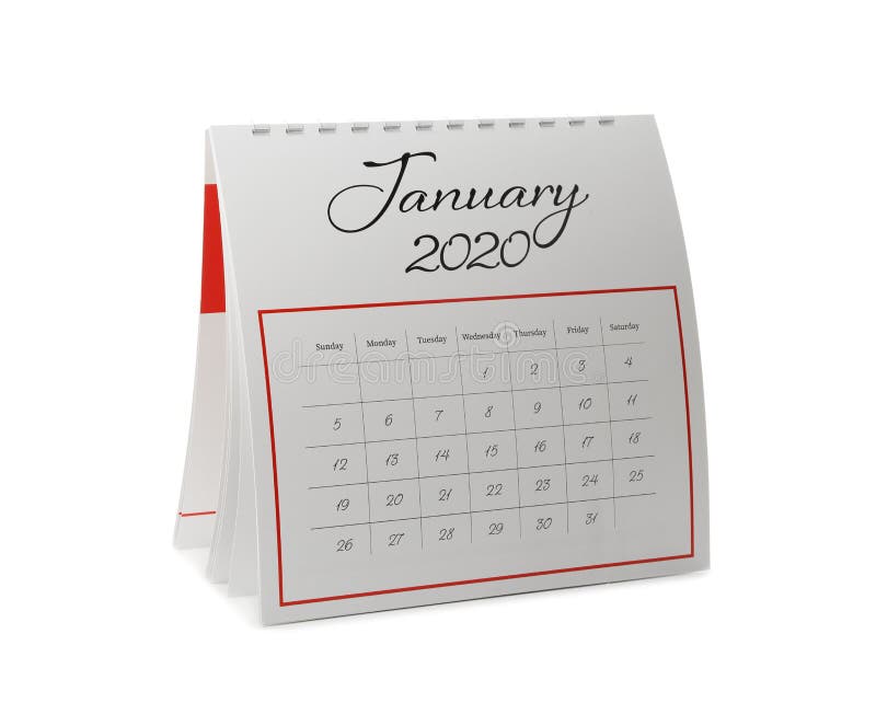 Paper Calendar Isolated. Planning Concept Stock Photo - Image of paper ...