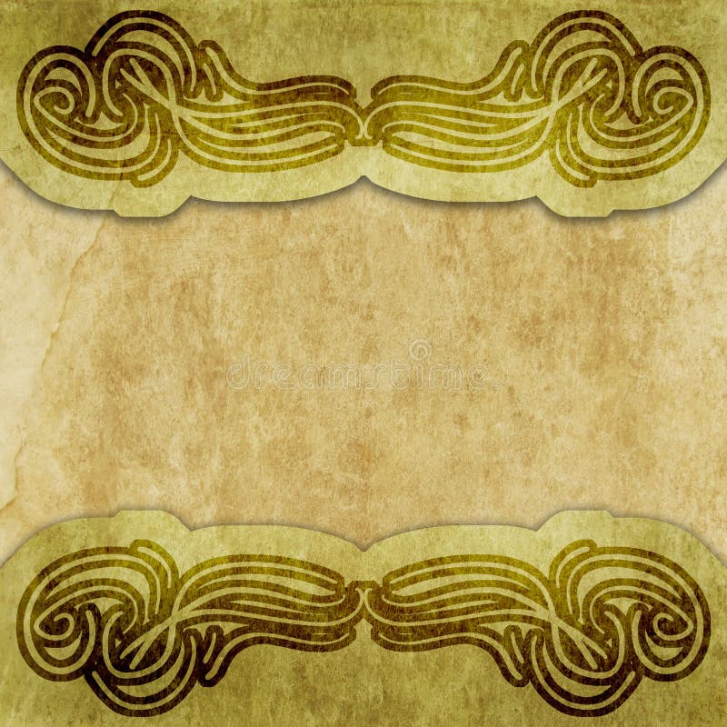 Paper with Calligraphy Pattern Stock Illustration - Illustration of ...