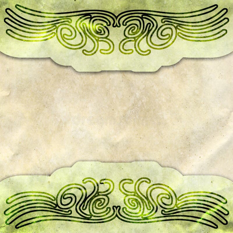 Old Paper with Calligraphy Hieroglyph Stock Illustration - Illustration ...