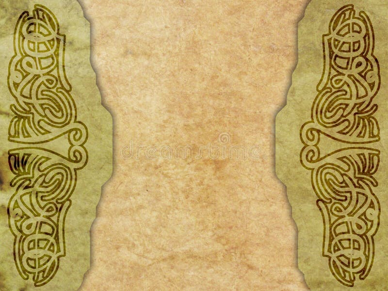 Paper with Calligraphy Pattern Stock Illustration - Illustration of ...