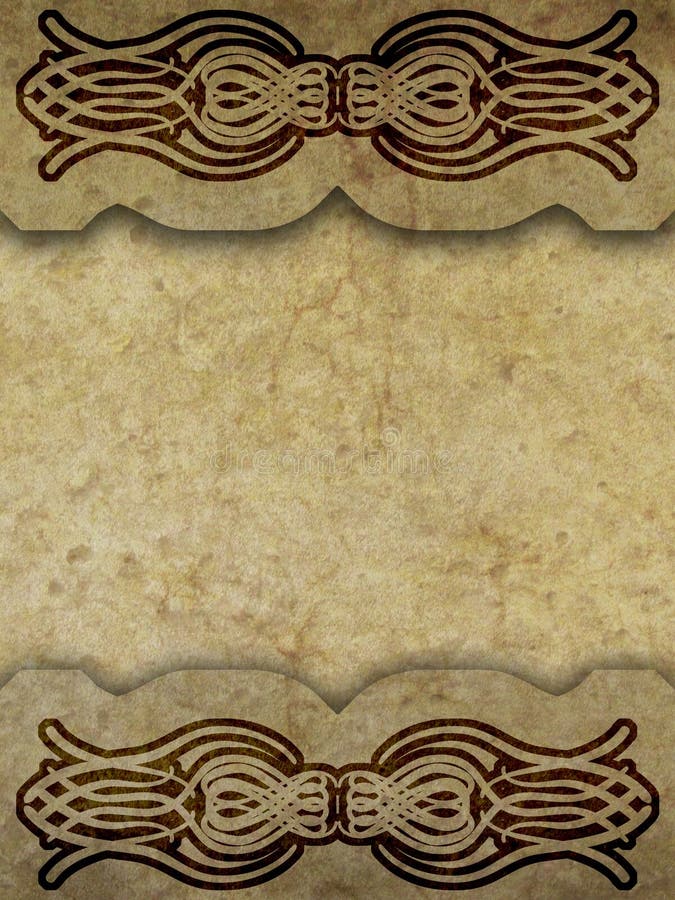 Paper with Calligraphy Pattern Stock Illustration - Illustration of ...