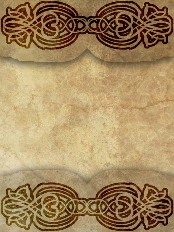 Paper with Calligraphy Pattern Stock Illustration - Illustration of ...