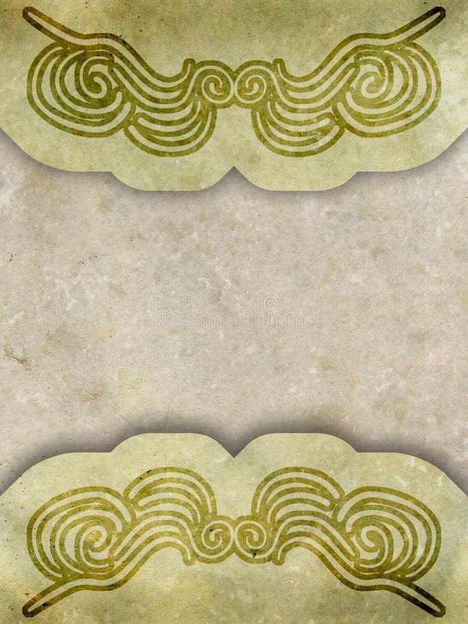 Old Paper with Calligraphy Hieroglyph Stock Illustration - Illustration ...