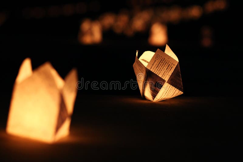 Paper Candle Lights Hanging Ground Stock Photos - Free & Royalty-Free ...