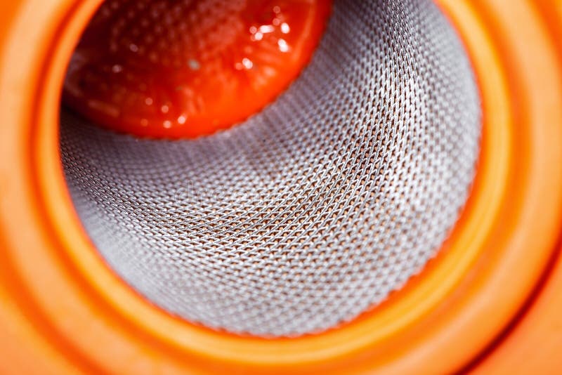 Paper Car Air Filter with an Iron Mesh for the Rigidity. Stock Image ...