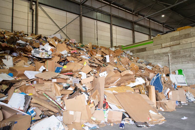 Paper and Card Board Recycling Stock Image - Image of recycle, paper ...
