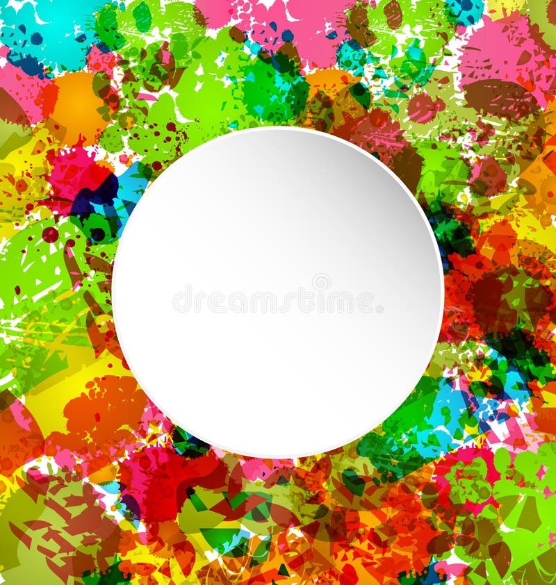 Paper Card with Copy Space on Abstract Grunge Background Stock Vector ...