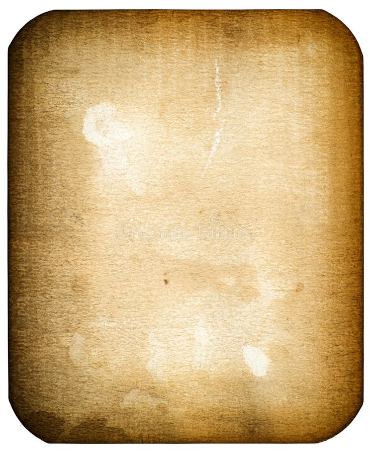 Paper Card Edges Old Cardboard Isolated White Background Stock Photo ...