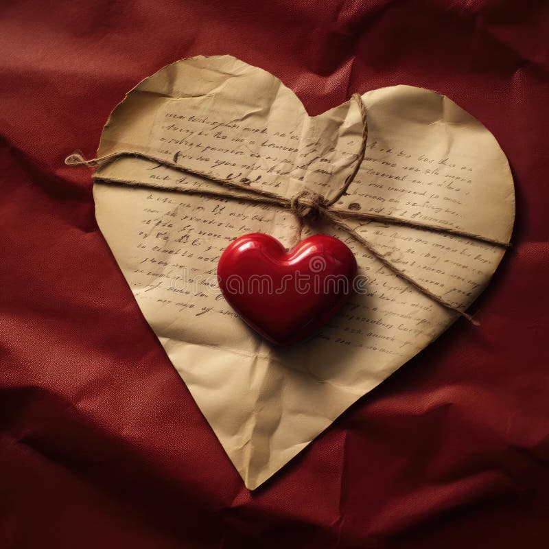 Paper Card with Heart stock image. Image of modern, heart - 303392299