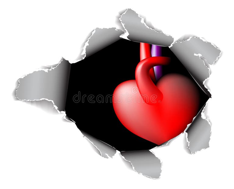Vector Tear Paper Heart Stock Illustrations – 386 Vector Tear Paper ...