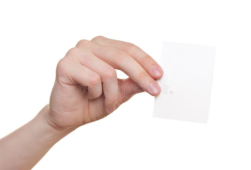 Hand Holding Paper stock photo. Image of paper, message - 130230