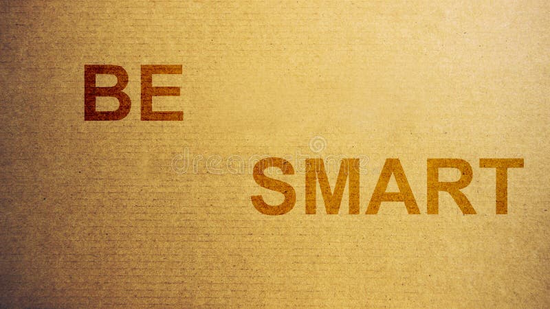 Smart Words Message on a Chalkboard Illustration Stock Illustration ...