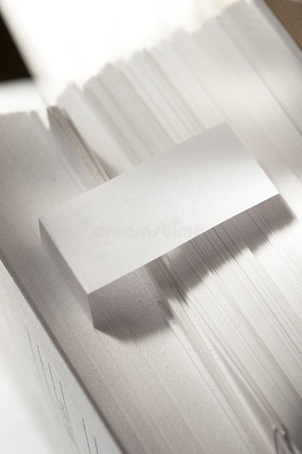 Paper cards stock image. Image of detail, blank, heap - 25312341