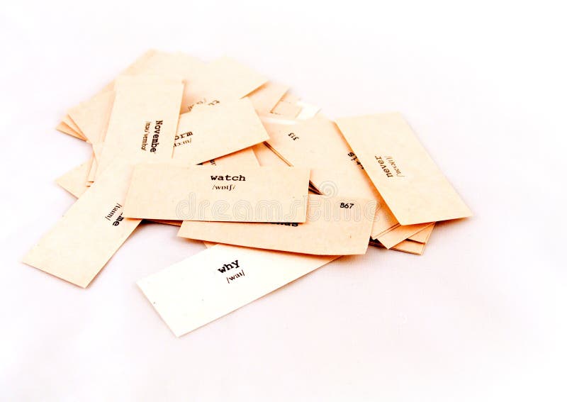 The paper cards stock photo. Image of english, isolated - 338648