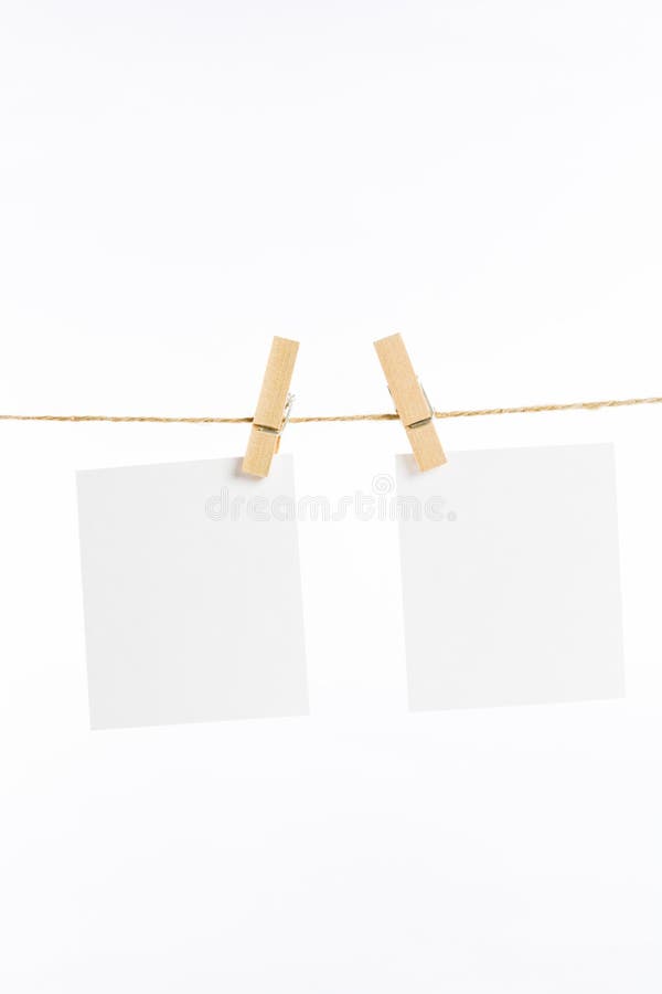 111 Paper Cards Hanging Rope Isolated Stock Photos - Free & Royalty ...