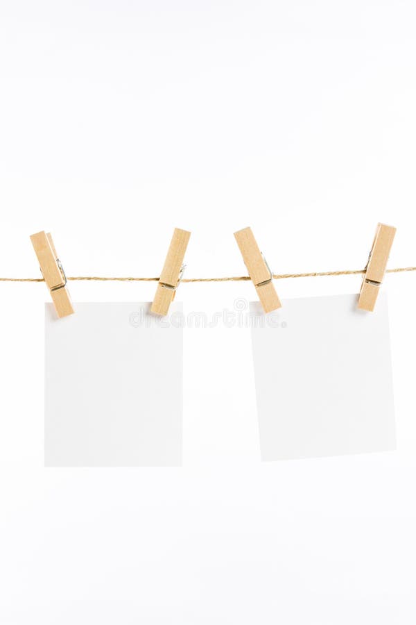 111 Paper Cards Hanging Rope Isolated Stock Photos - Free & Royalty ...