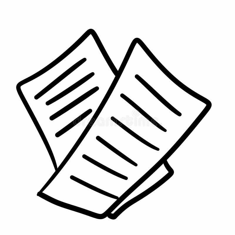 Paper Bag Cartoon on White Background Stock Illustration - Illustration ...