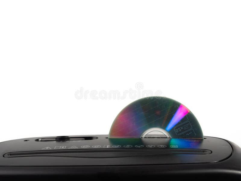 Paper and CD Shredder. Stationery Document Shredder Stock Image - Image ...