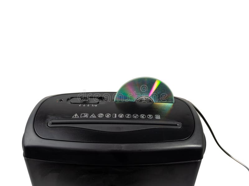 Paper and CD Shredder. Stationery Document Shredder Stock Image - Image ...