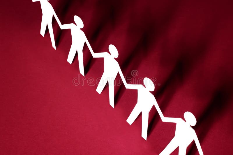 Paper chain stock photo. Image of holding, partnership - 1778646