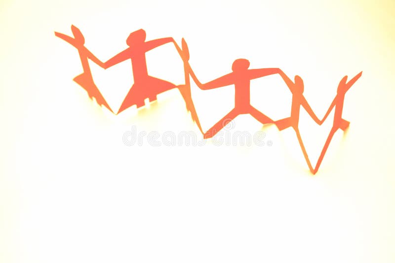 Paper-chain stock photo. Image of group, life, holding - 3694316