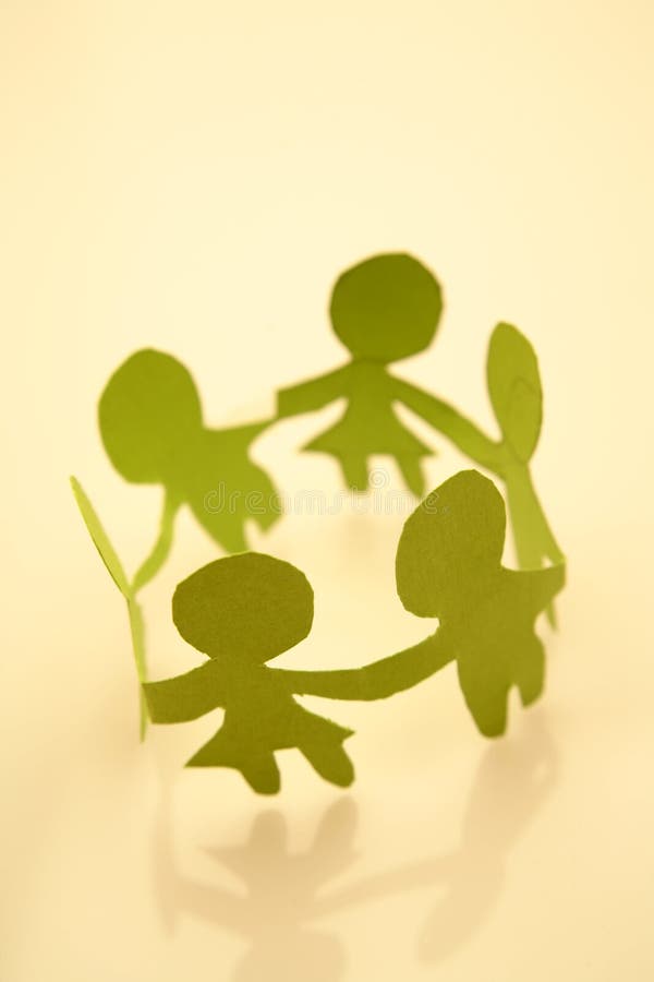 Paper-chain stock image. Image of friends, idea, joined - 3724789