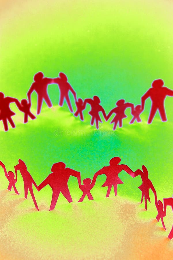 United families stock photo. Image of standing, cutout - 6517982