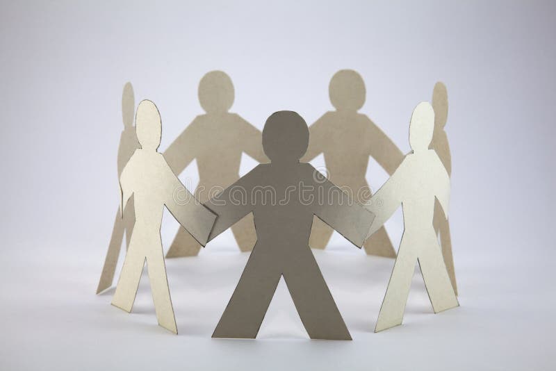 Paper chain people stock image. Image of concept, company - 12726535