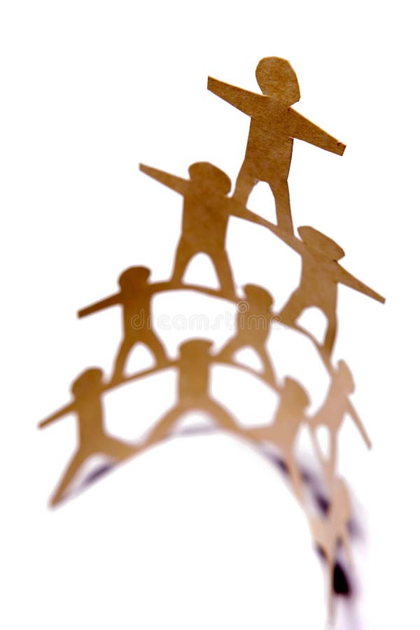 Paper-chain people stock image. Image of connection, concept - 6262179